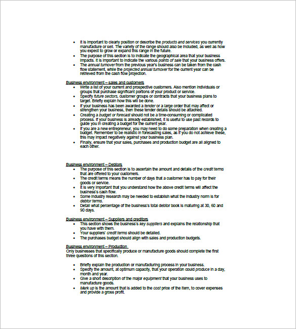 Financial Business Plan Template - 18+ Word, Excel, PDF Format Download