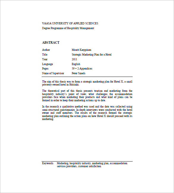 13+ Hotel Business Plan Templates - PDF, Google Docs, MS Word, Apple Pages