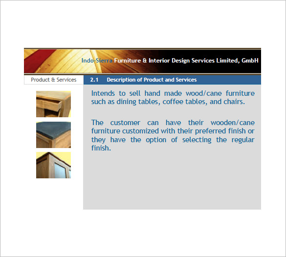 Interior Design Business Plan Template 13 Free Word Excel PDF Format Download