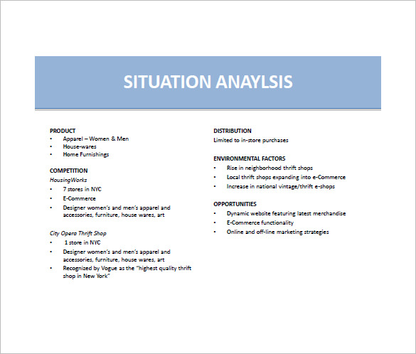 Retail Business Plan Template - 14+ Word, Excel, PDF Format Download