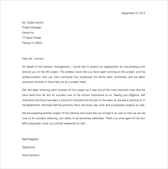 Thank You Letter to Employee – 14+ Free Word, Excel, PDF Format Download!