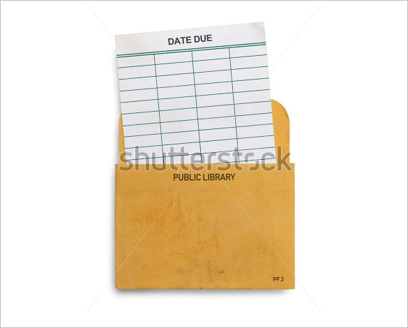 Library Card Template - 17+ Printable Sample, Example, Format Download!