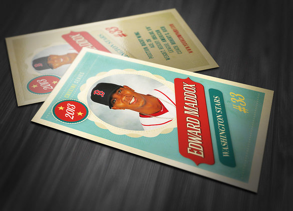 16+ Baseball Card Templates - PSD, AI, EPS