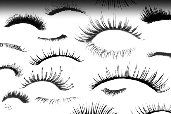 175+ Eye and Eyelash Photoshop Brushes - Free Vector EPS, ABR, AI ...