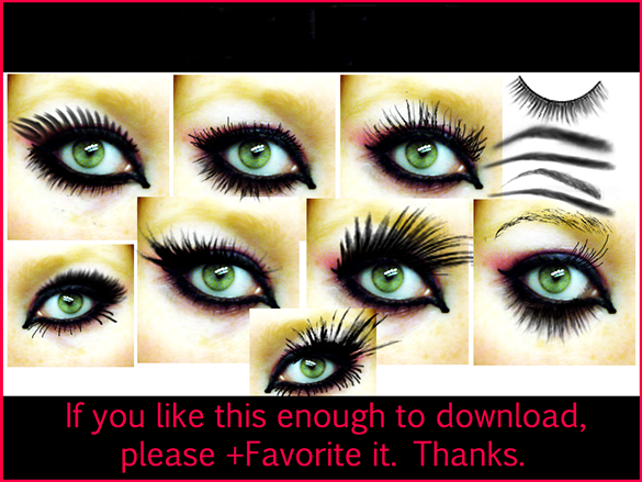 175+ Eye and Eyelash Photoshop Brushes - Free Vector EPS, ABR, AI ...