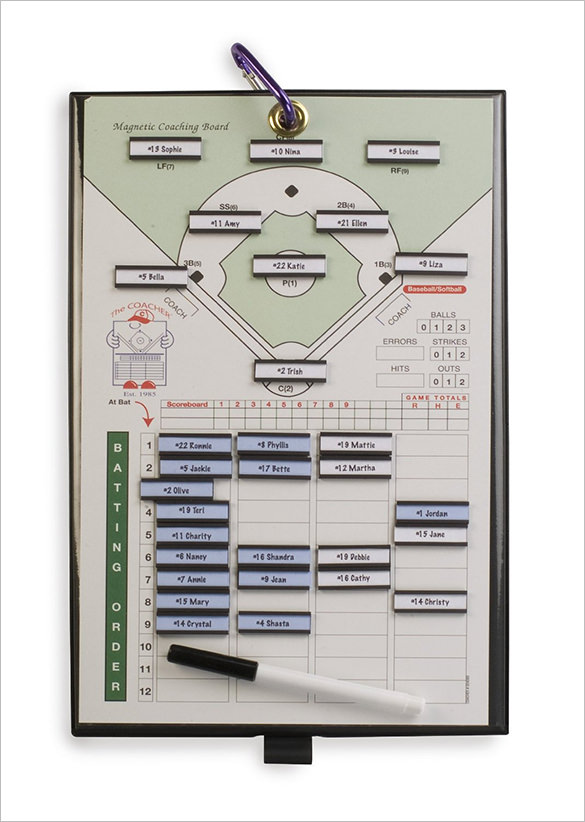 10+ Baseball Line Up Card Templates - DOC, PDF