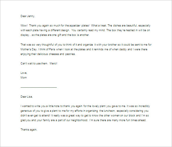 11+ Thank You Letter For Gift - DOC, PDF