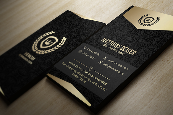 39+ Black Business Card Templates - Word, AI, PSD