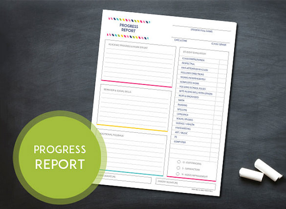 14+ Progress Report Card Templates -Word, PDF, Docs, Pages