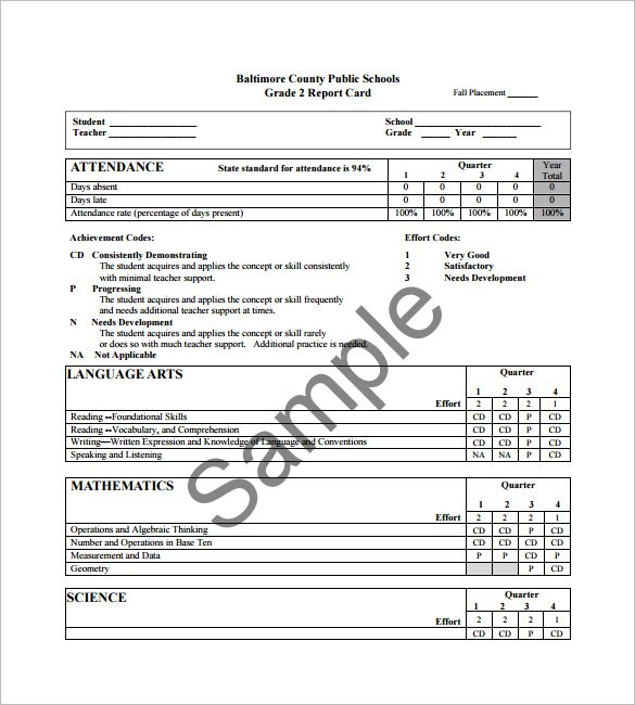 14+ Progress Report Card Templates -Word, PDF, Docs, Pages