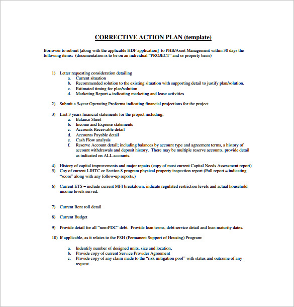 Project Action Plan Template - 17+ Free Word, Excel, PDF Format Download