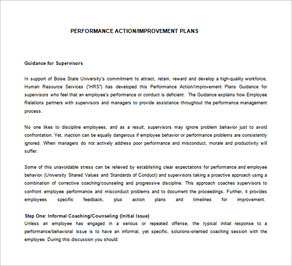 Employee Action Plan Template - 14+ Free Word, Excel, PDF Format Download