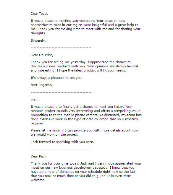 Business Thank You Letter – 18+ Free Sample, Example Format Download!
