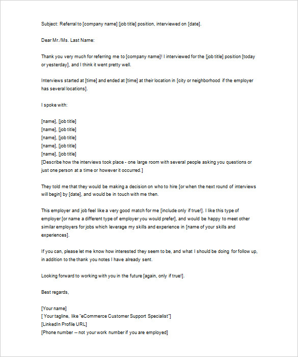 10+ Thank You Letter to Recruiter - PDF, DOC