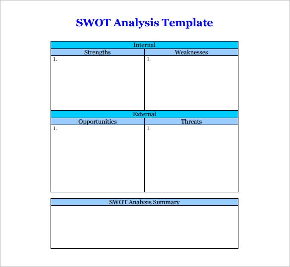 45+ SWOT Analysis Template - Word, Excel, PDF, PPT