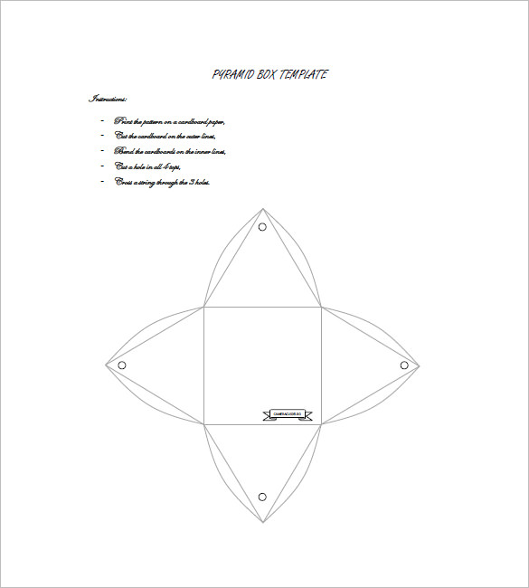 Pyramid Box Template - 15+ Free Sample, Example, Format Download ...