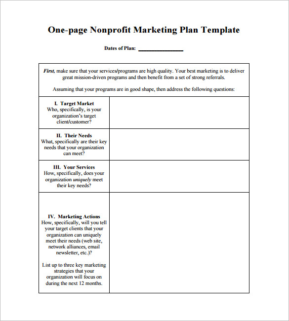 9 Marketing Action Plan Templates DOC PDF