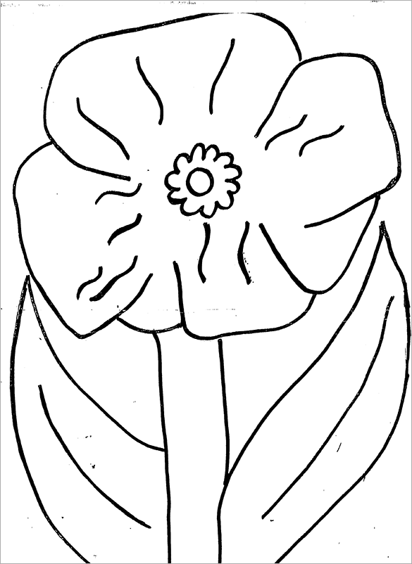 18+ Poppy Coloring Pages - PDF, JPG