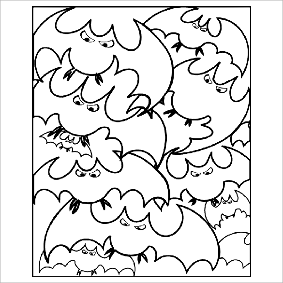 20+ Halloween Coloring Pages - PDF, PNG