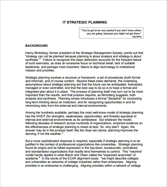 Strategic Action Plan Template - 15+ Free PDF, Word Format Download!