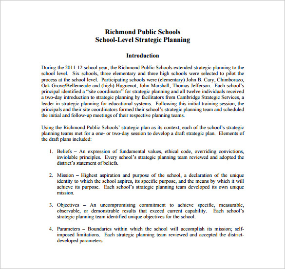 Strategic Action Plan Template - 15+ Free PDF, Word Format Download!