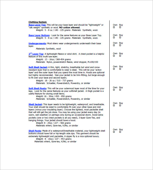Equipment List Template - 10+ Free Word, Excel, PDF Format Download!