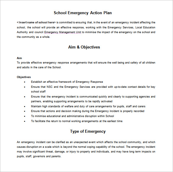 15+ School Action Plan Templates - Word, PDF