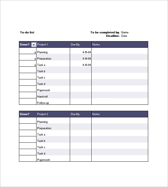 Punch List Template 7 Free Word Excel PDF Format Download
