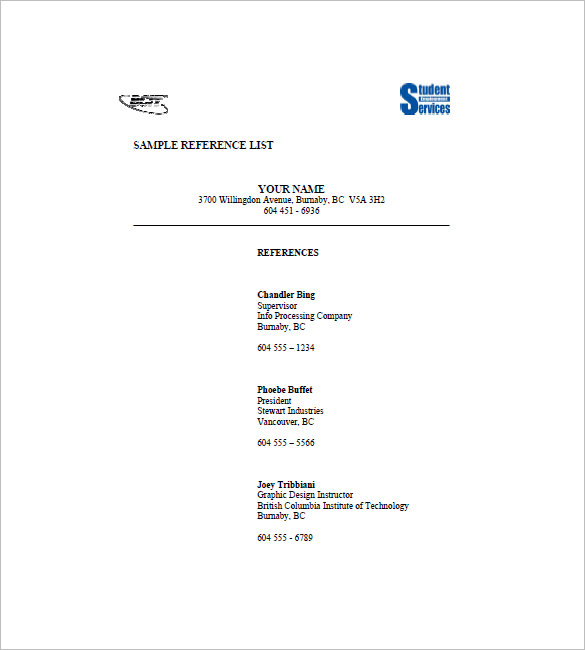 10+ Reference List Templates - PDF, DOC