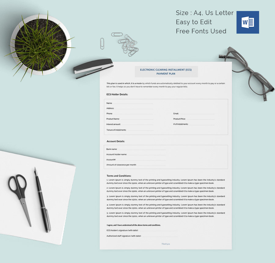 15+ Payment Plan Agreement Templates in Word | Google Docs | Apple Pages