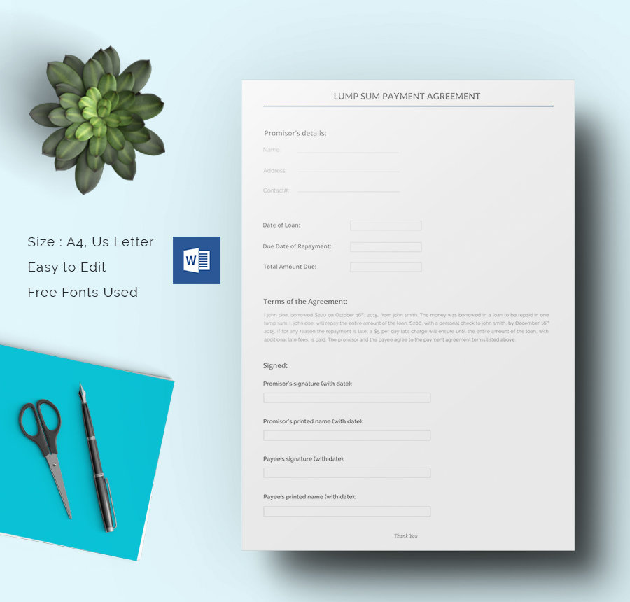 15+ Payment Plan Agreement Templates in Word | Google Docs | Apple Pages