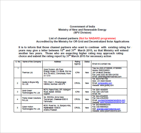 Email List Template 10+ Free Word, Excel, PDF Format Download