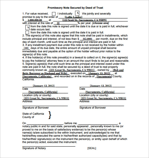 35+ Promissory Note Templates - DOC, PDF