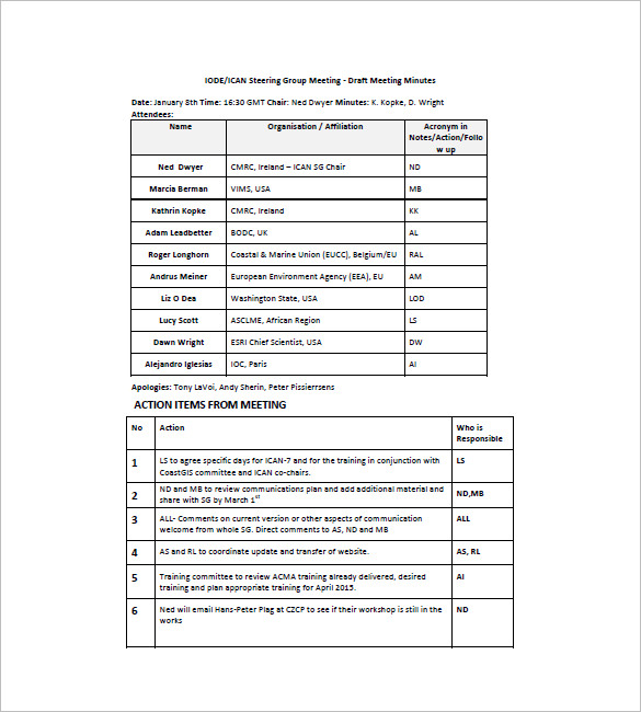 One On One Meeting Template Doc