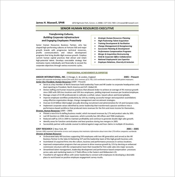 One Page Resume Template - 11+ Free Word, Excel, PDF Format Download!