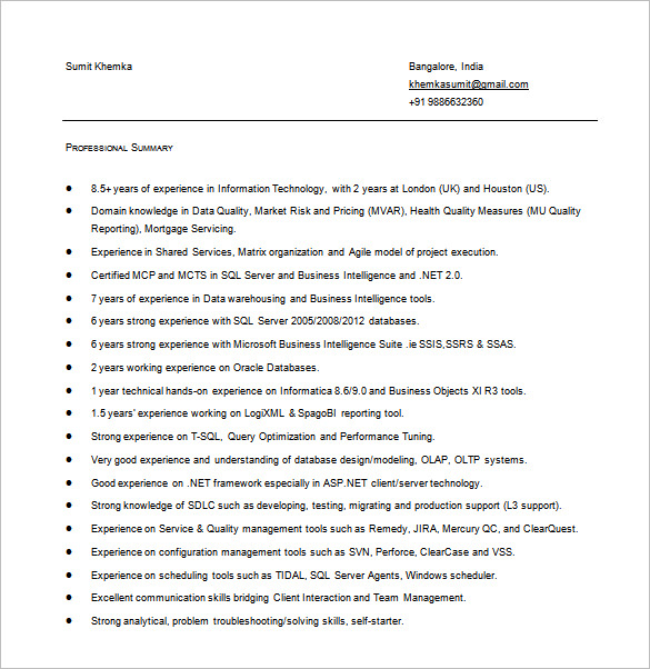 Data Analyst Resume Template - 21+ Free Word, Excel, PDF Format Download!