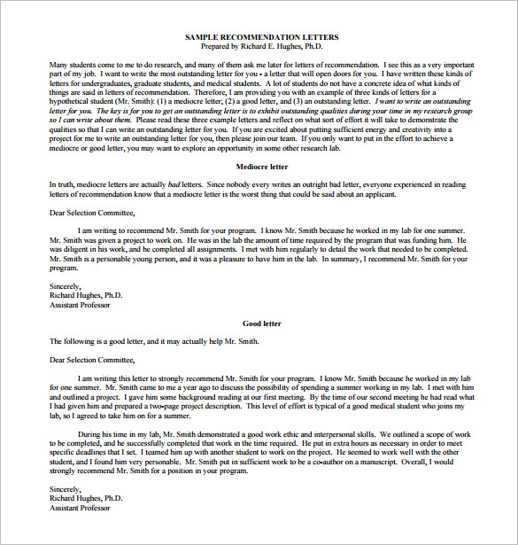 30+ Letters of Recommendation - PDF, DOC, Xlsx | Free & Premium Templates