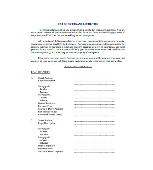 8+ Asset List Template - Free Sample, Example, Format Download!