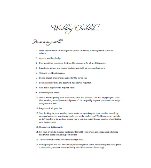 Wedding To Do List 8 Free Sample Example Format Download Wedding To Do List 8 Free Sample Example Format Download