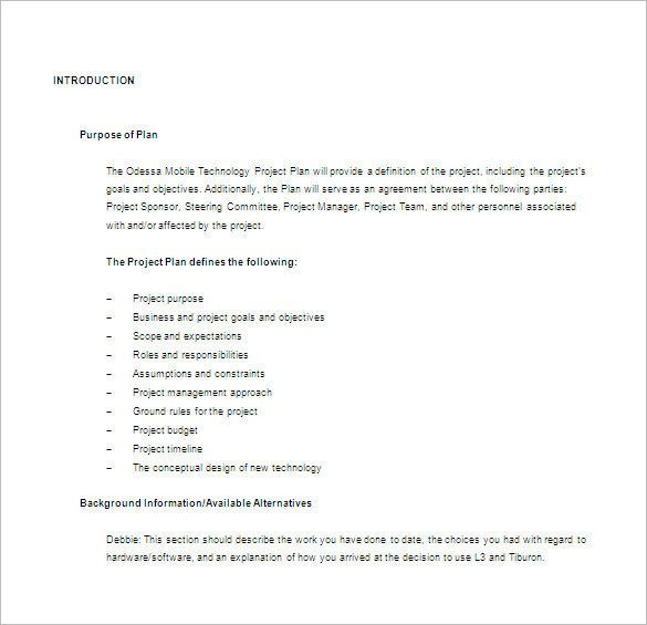 29 Project Plan Templates Word PDF Excel Apple Pages