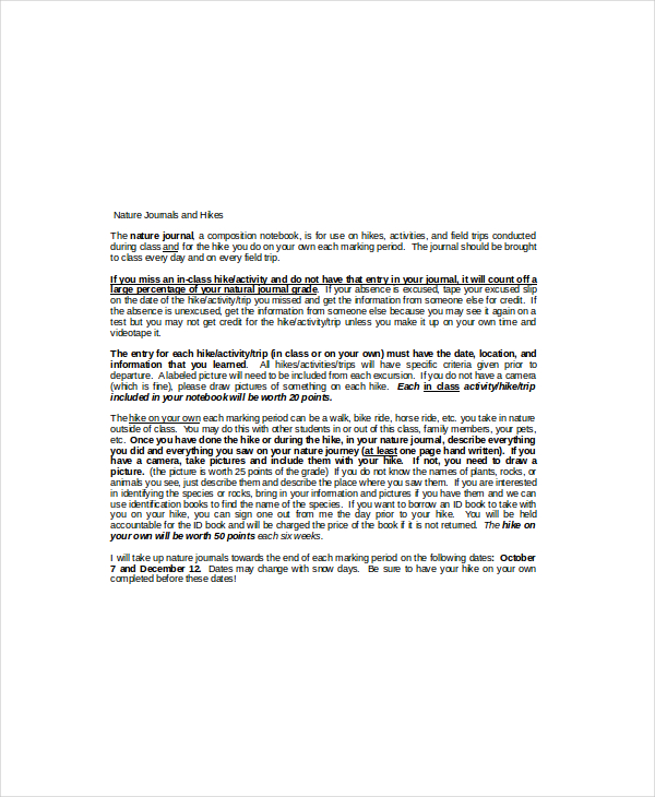 Word Journal Template - 7+ Free Word Documents Download