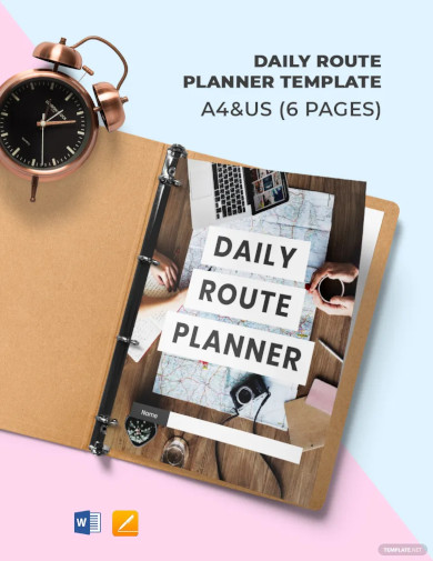 Daily Route Planner Template - 7+ Excel, PDF, Word Documents Download