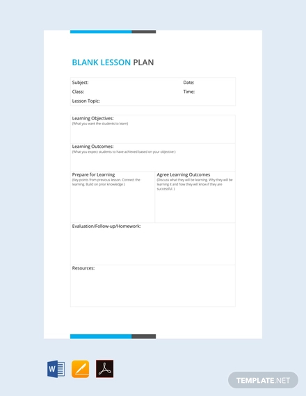 Daily Lesson Plan Template - 16+ PDF, Word, Format Download!