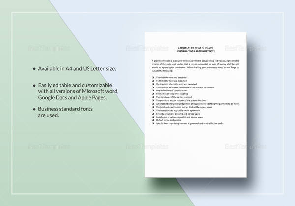 Note Templates - 17+ Free Word, Excel, PDF Format Download!