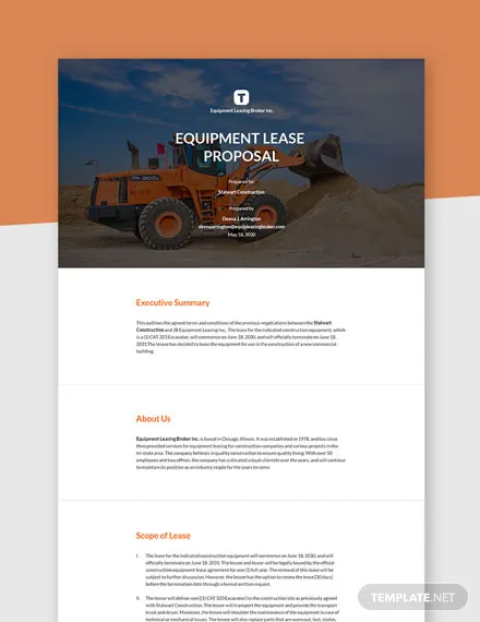 21+ Lease Proposal Templates - Sample, Example, Format