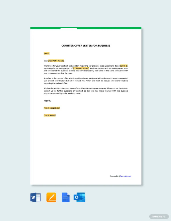 Free 94+ Offer Letter Templates - PDF, DOC