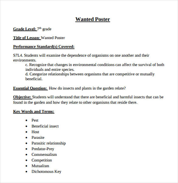 Wanted Poster - 34+ Free Printable Templates in Word, PSD, Illustration ...