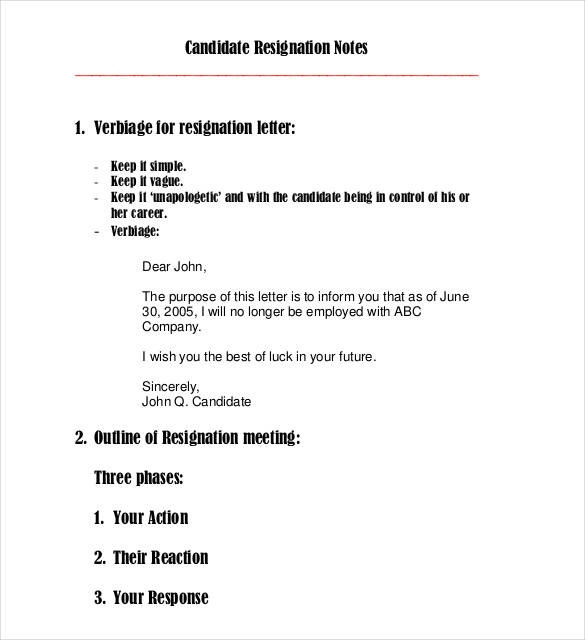 22+ Email Resignation Letter Templates - PDF, DOC