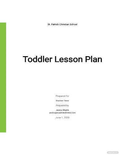 Toddler Lesson Plan Template - 19+ Free PDF, Word Format Download!