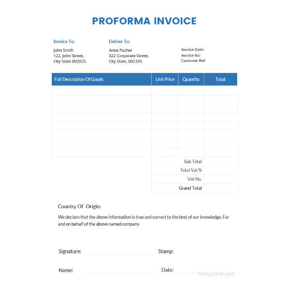20+ Pro Forma Excel Template - Excel Documents Download | Free ...